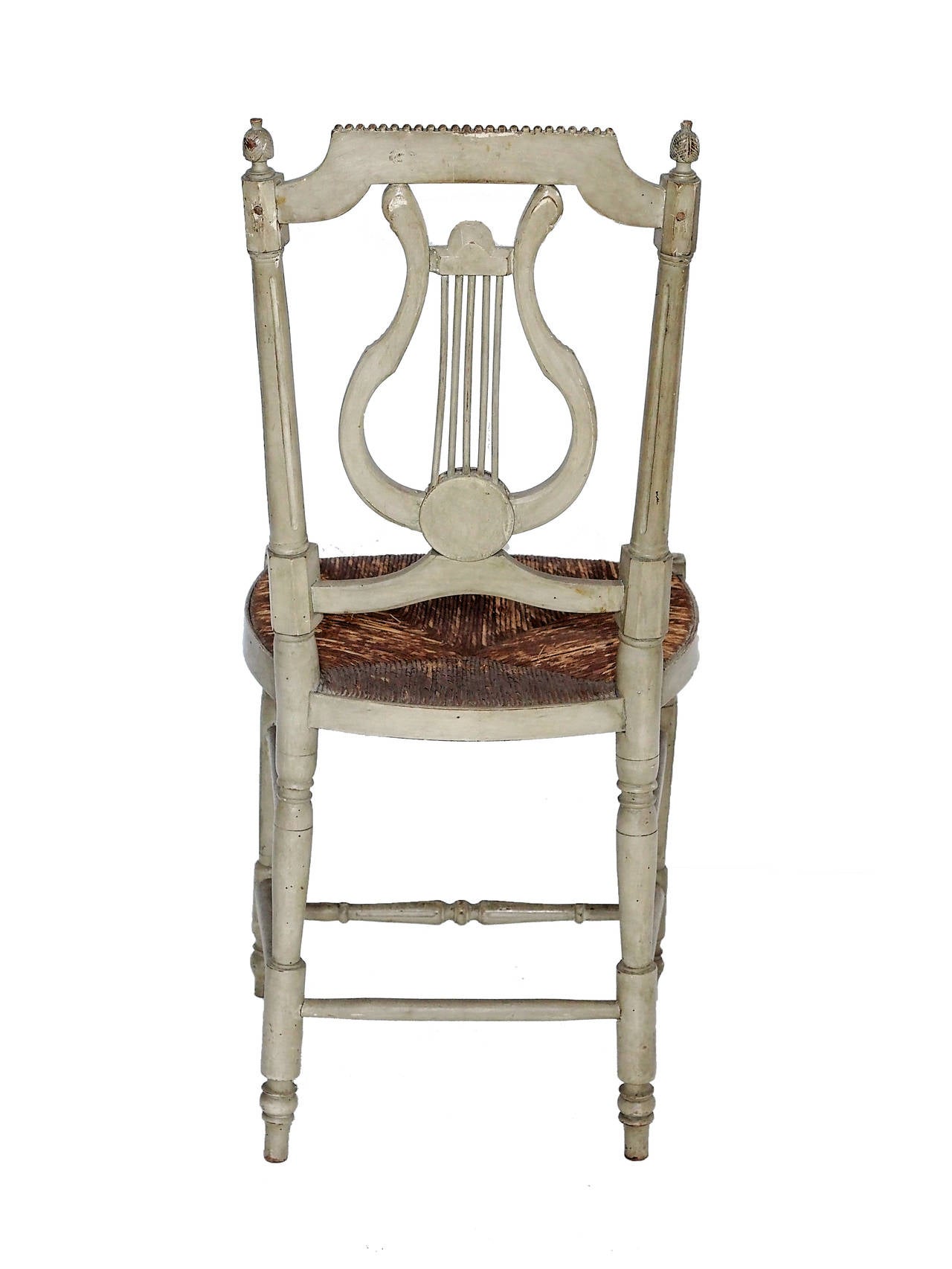 19c Napoleon III Set of 4 Lyre Back Chairs at 1stDibs