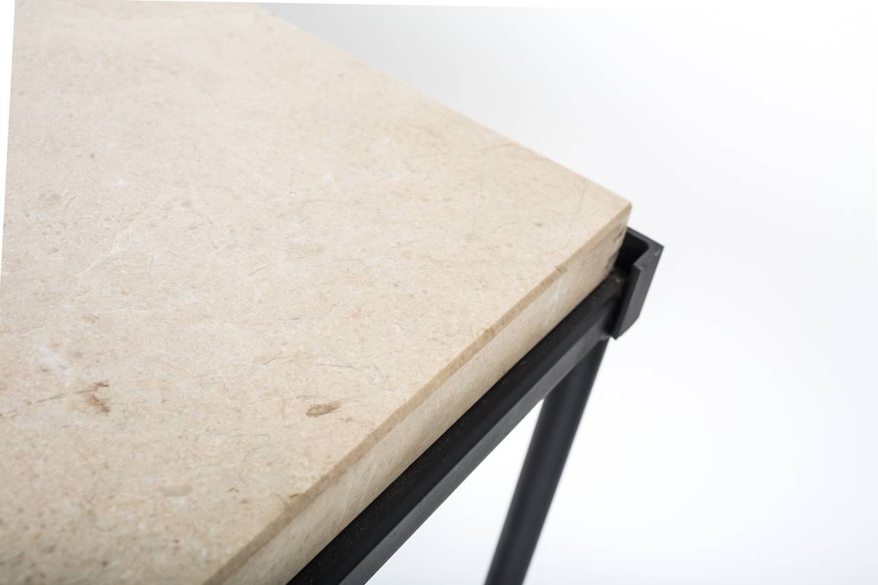 Contemporary Iron Console with Stone Top For Sale at 1stDibs | iron ...