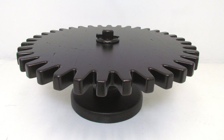 Industrial Gear-Form Rotating Coffee Table ca. 1960s at 1stDibs