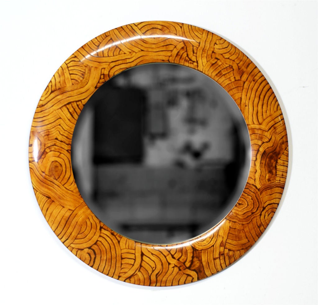 Two Hand Painted Faux Tortoise Shell Mirrors by Maitland Smith at 1stDibs