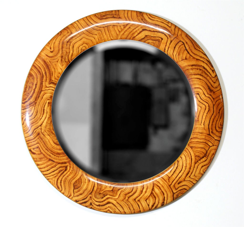 Two Hand Painted Faux Tortoise Shell Mirrors by Maitland Smith at 1stDibs