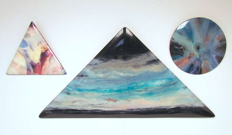 Set of Ethereal Abstract Paintings by Nicholas Mirandon at 1stDibs