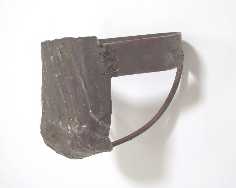 Wall-Mounted Brutalist Sculpture Titled, "Fun Couple #2" by Ken Hruby ...