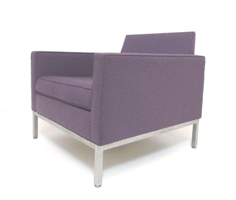 Pair of Box Form Club Lounge Chairs by Steelcase ca. 1970s at 1stDibs