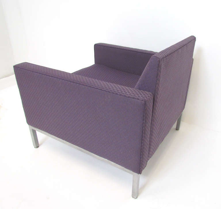 Pair of Box Form Club Lounge Chairs by Steelcase ca. 1970s at 1stDibs