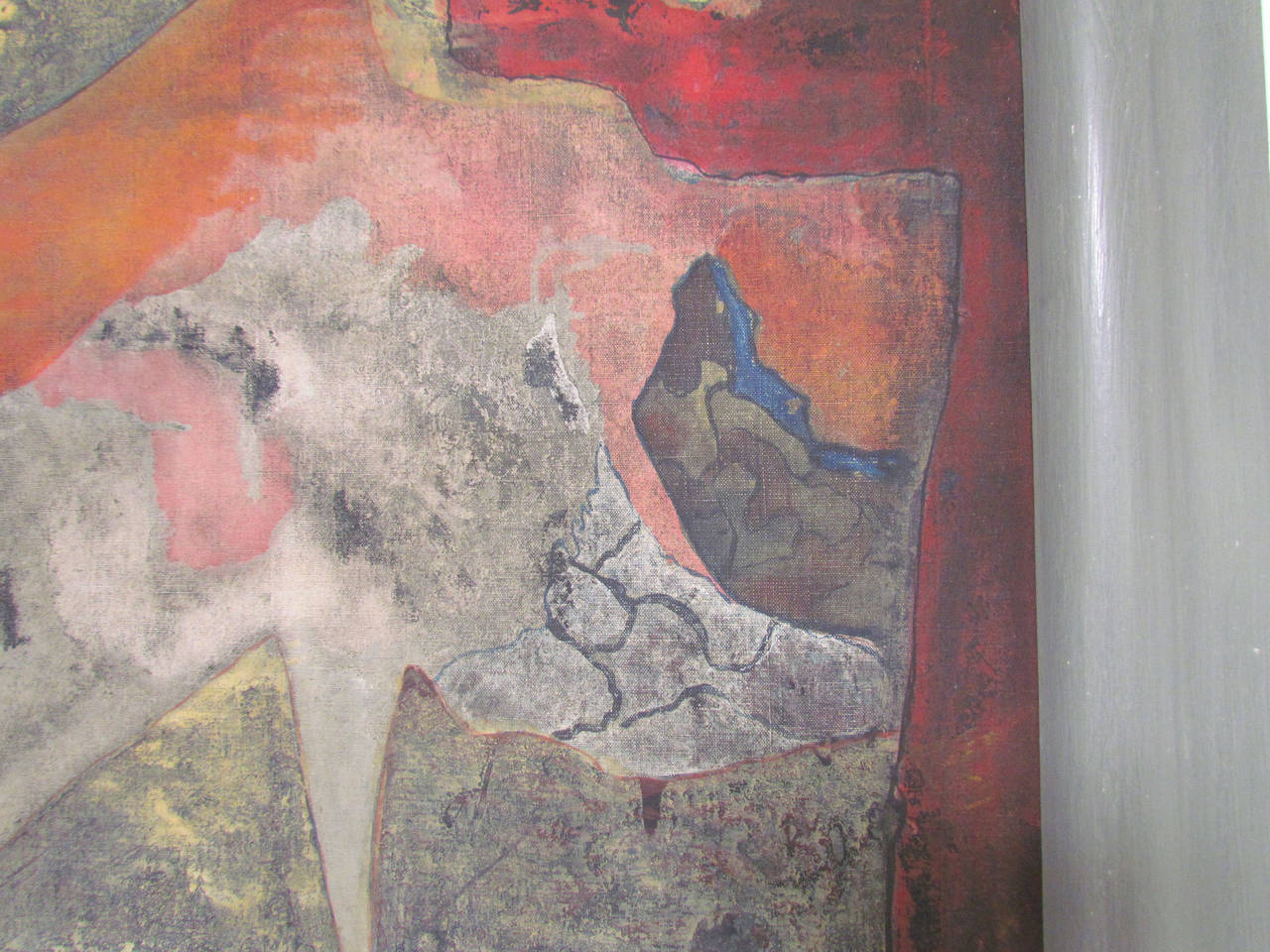 Abstract Expressionist Painting by Listed Artist David Porter, circa ...