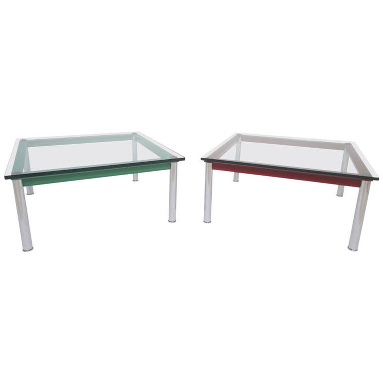 Pair of End Tables by Le Corbusier for Cassina at 1stDibs
