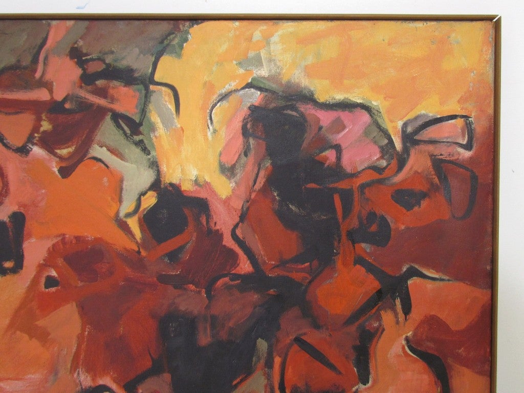 Large Abstract Oil by New York Artist Evelyn Eller at 1stDibs