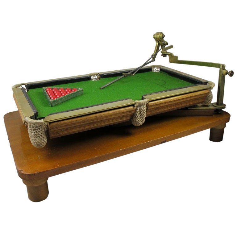 Antique Miniature Pool Table at 1stDibs