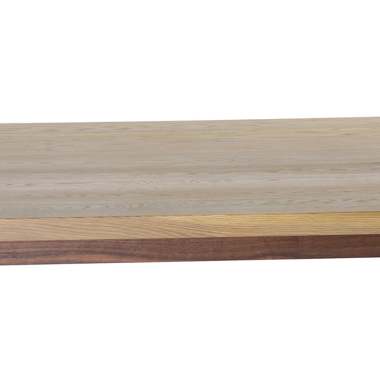 Oak Dining Table with Walnut Base By Thomas Hayes Studio at 1stDibs