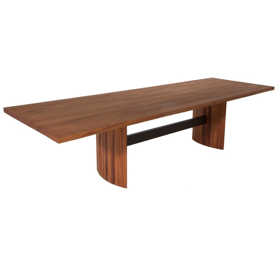 Jantar Alloy Dining Table in solid Mahogany by Thomas Hayes Studio at ...