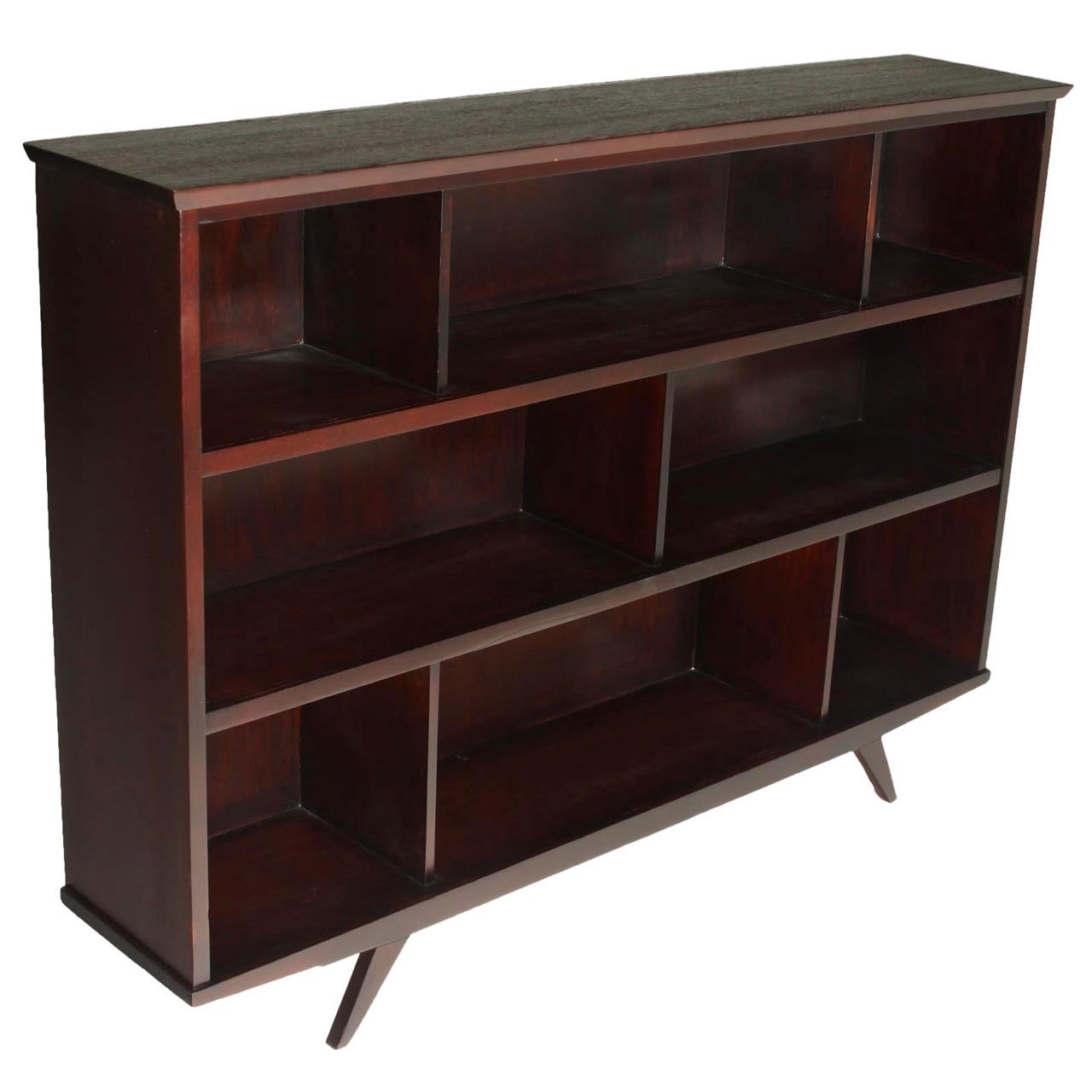 Imbuia Wood Open Faced Bookshelf from Brazil at 1stDibs