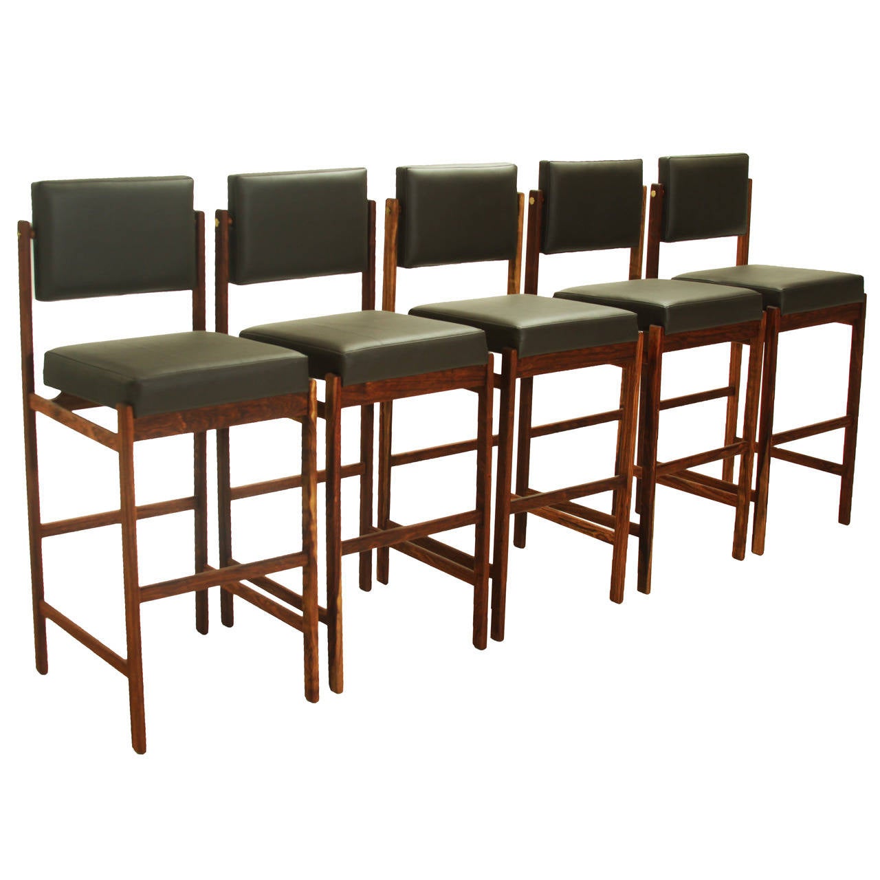 The Basic Pivot Back Bar Stool in Rosewood by Thomas Hayes Studio at ...