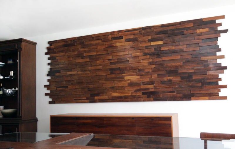 Unique Solid Rosewood Wall Panel By Sergio Rodrigues at 1stDibs ...