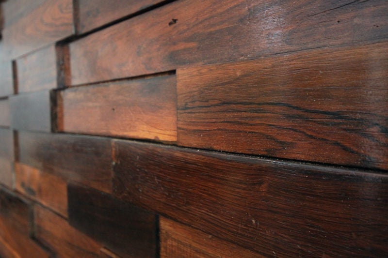 Unique Solid Rosewood Wall Panel By Sergio Rodrigues at 1stDibs ...