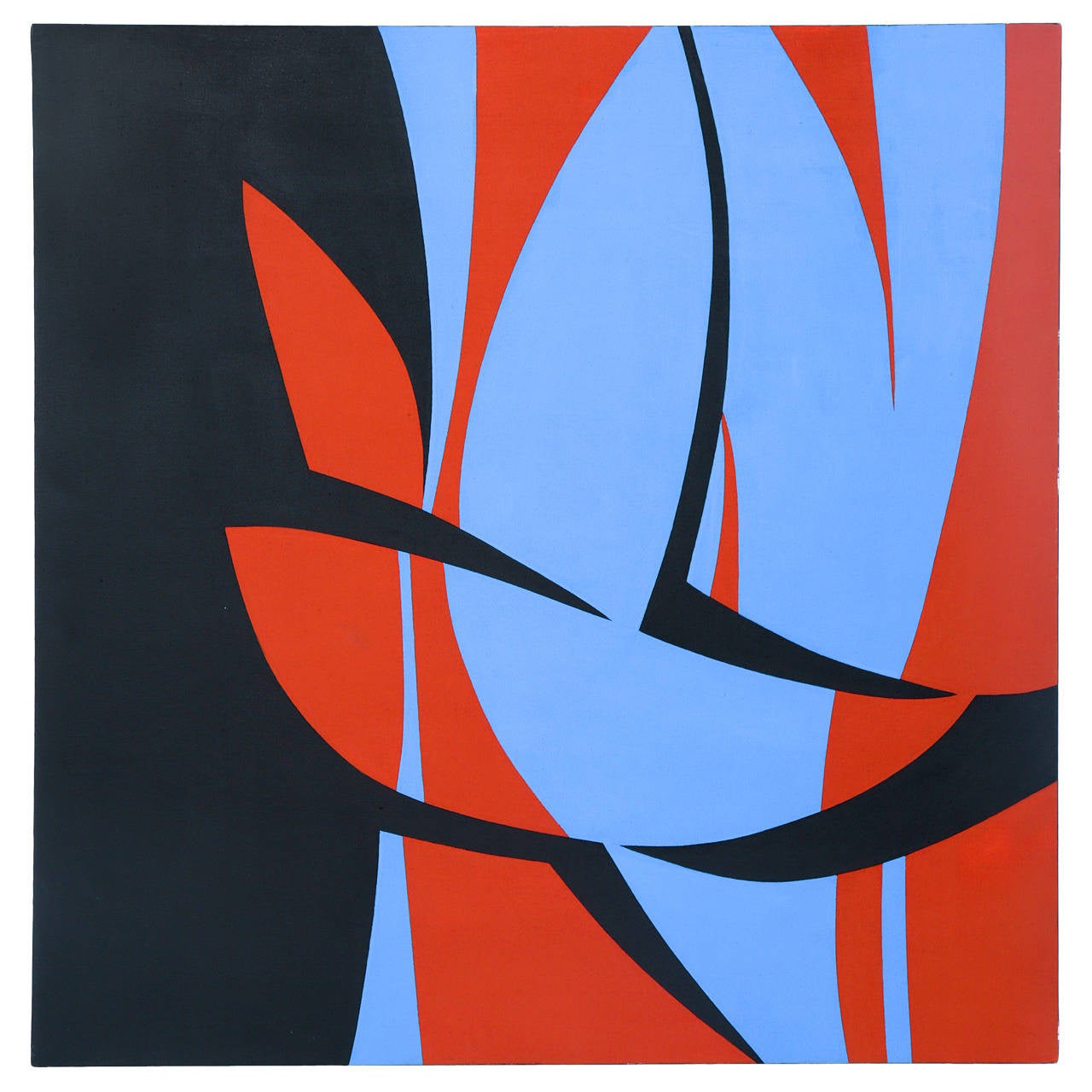 June Harwood 1974 Hard Edge Painting For Sale at 1stdibs
