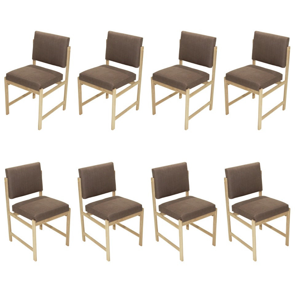 The Basic Dining Chair Bleached Walnut by Thomas Hayes Studio at 1stDibs