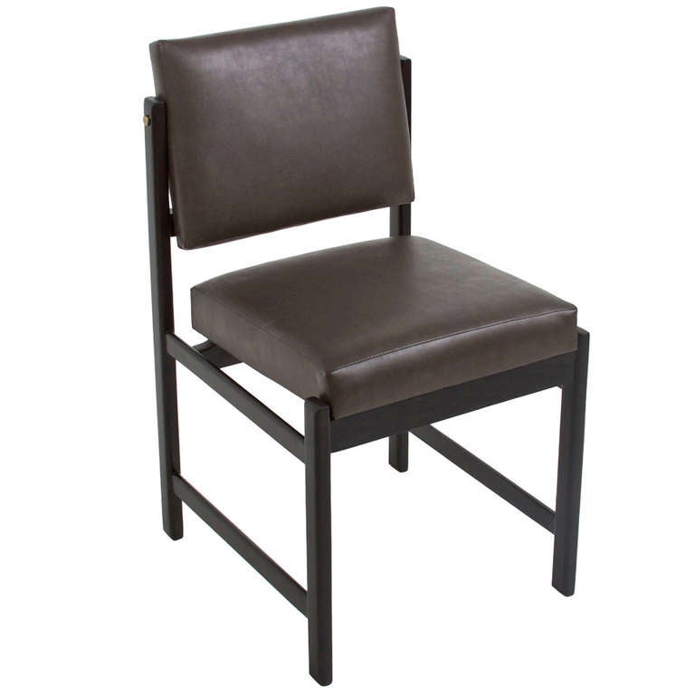 The Basic Dining Chair in Ebonized Oak by Thomas Hayes Studio at 1stDibs