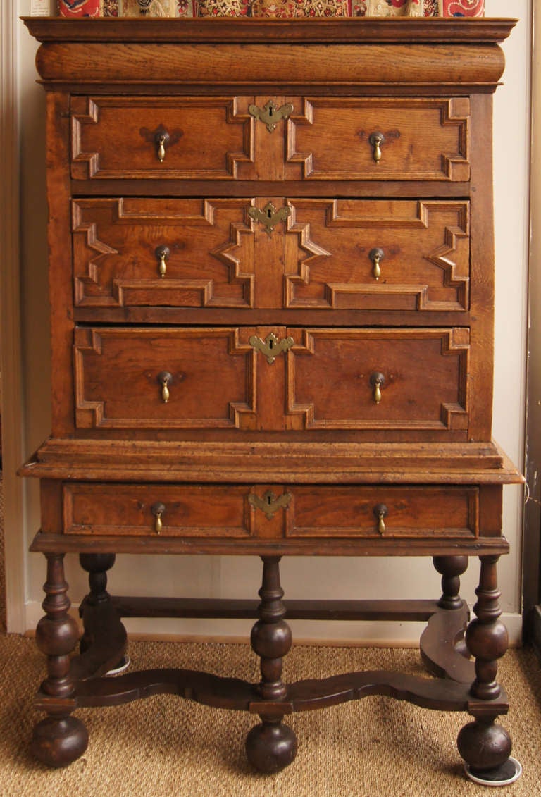 17th Century William and Mary Chest on Stand at 1stDibs | william and ...