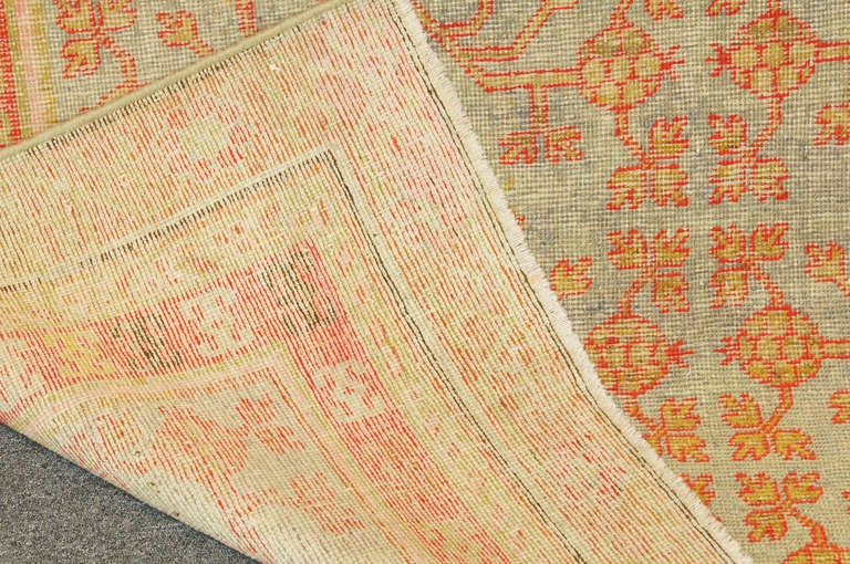 Brilliantly Colored Old Samarkand Rug at 1stDibs
