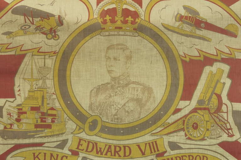 Framed Edward VIII Union Jack Flag at 1stDibs
