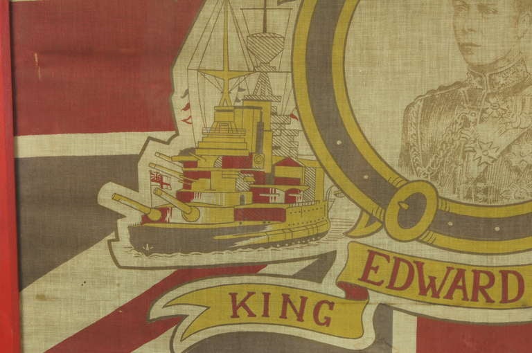 Framed Edward VIII Union Jack Flag at 1stDibs