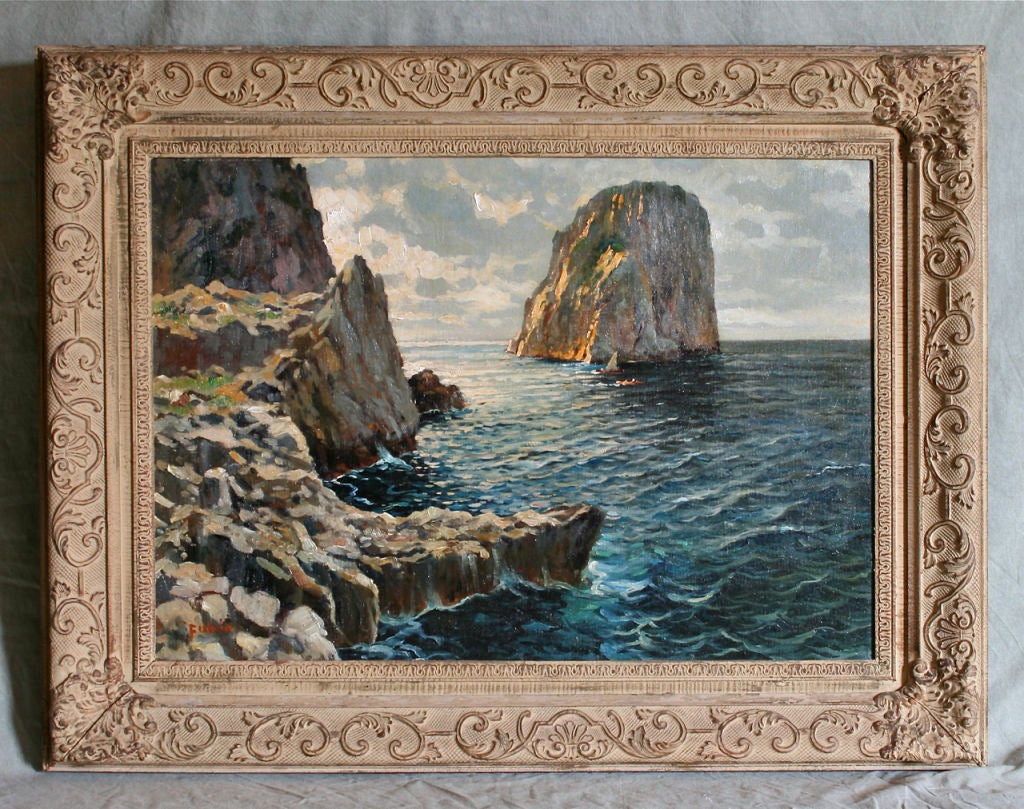Oil Painting of Capri at 1stDibs