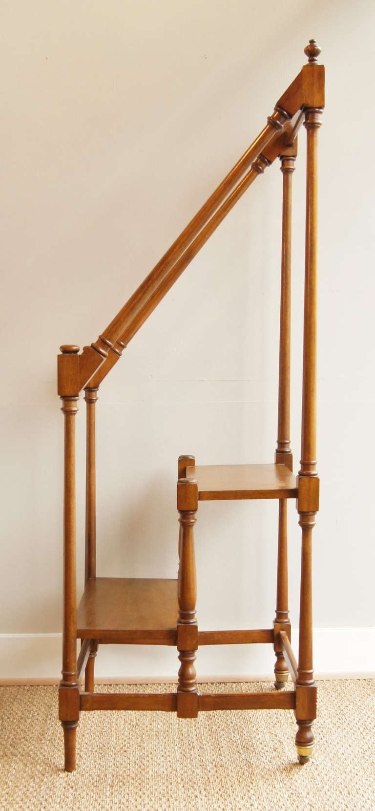 Mahogany Library Steps at 1stDibs