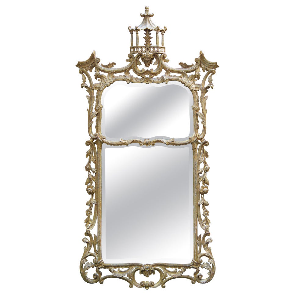 Large Chinese Chippendale Mirror at 1stDibs