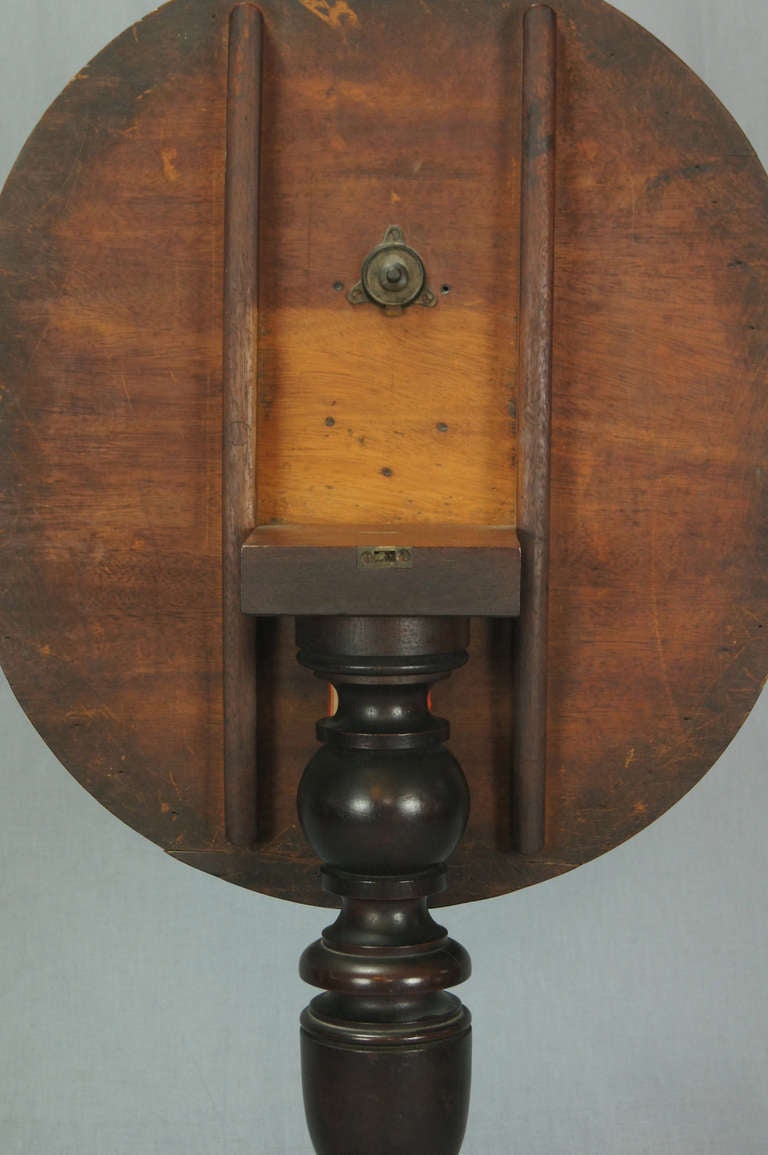 American Carved Walnut Candle Stand Tilt-Top Table at 1stDibs