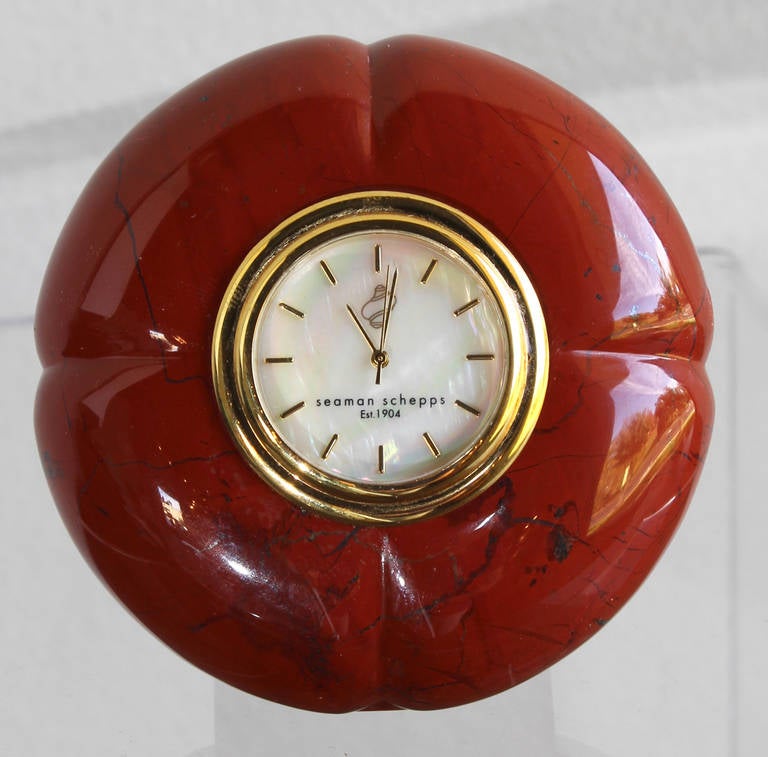 Seaman Schepps Table Clock, 1990 at 1stDibs
