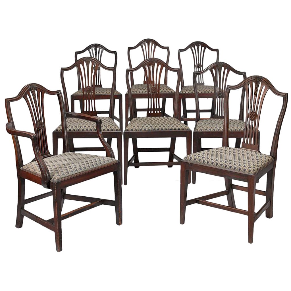 Set of Eight Federal Chairs For Sale at 1stDibs