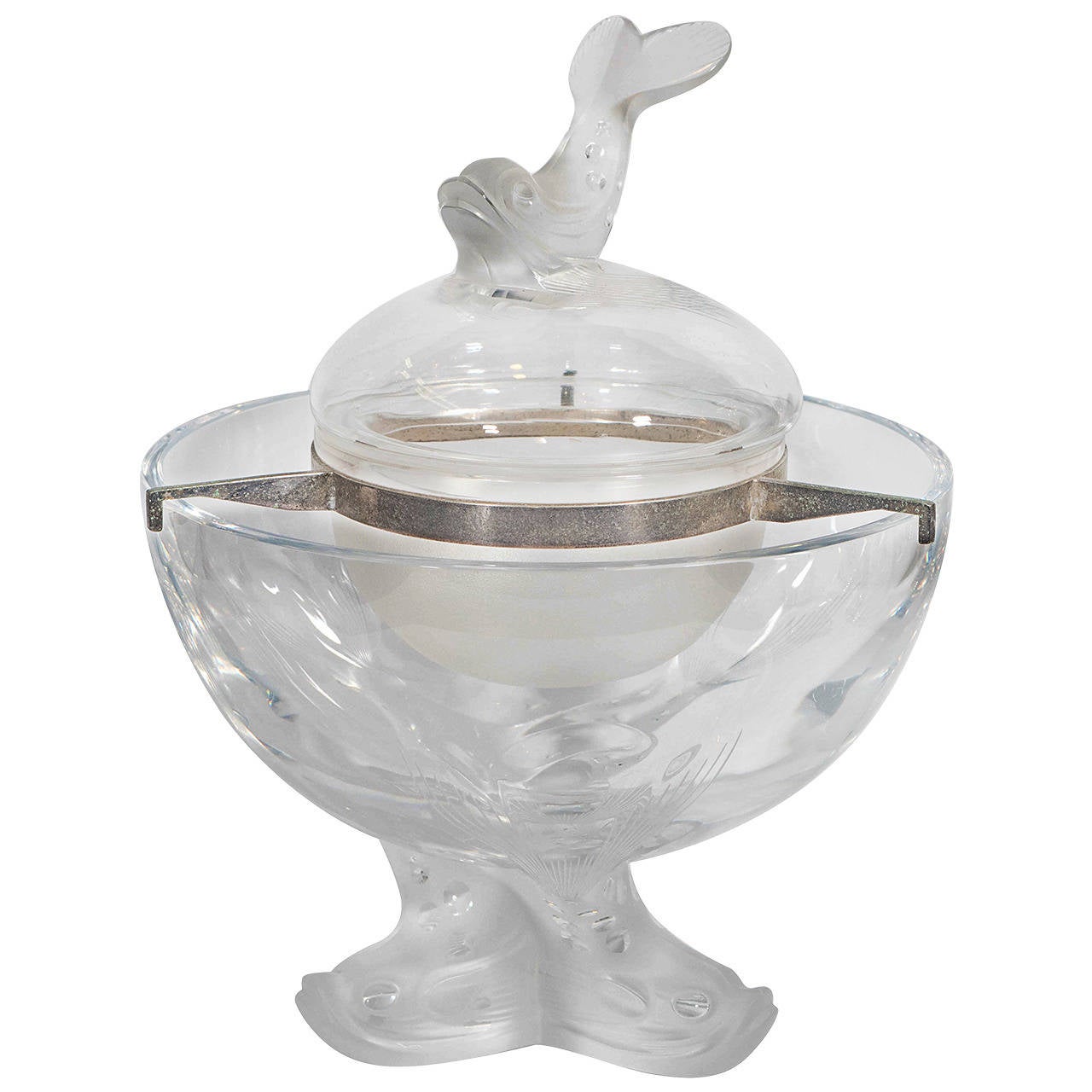 Lalique French Crystal Igor Caviar Bowl or Serving Dish at 1stDibs ...