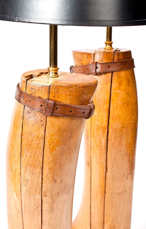 Pair of Boot Tree Table Lamps at 1stdibs