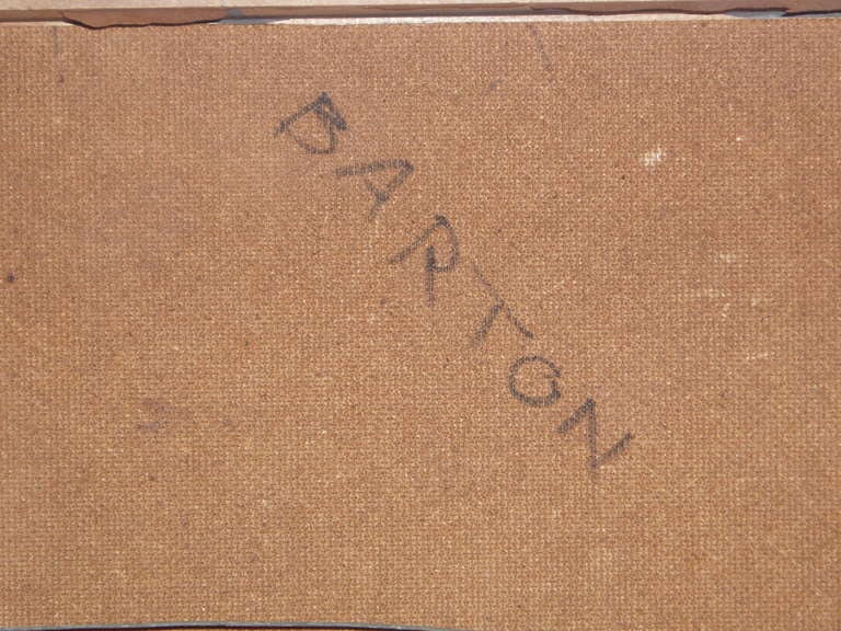 A Mid Century Abstract Painting Signed Barton at 1stDibs | barton ...