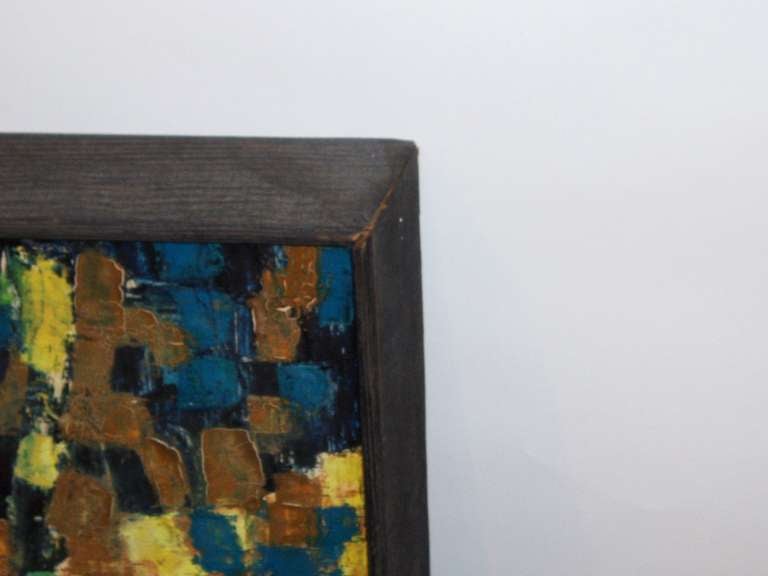 A Mid Century Abstract Painting Signed Barton at 1stDibs | barton ...