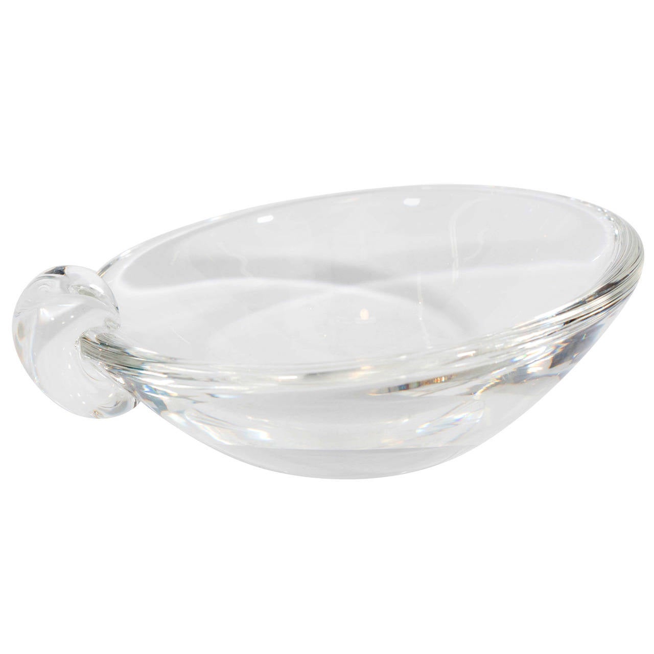 Vintage Signed Steuben Glass Dish or Cigar Ashtray at 1stDibs