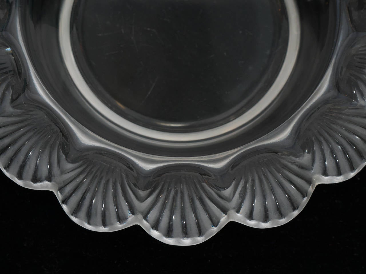 Vintage Lalique Frosted Glass Shell Bowl or Dish at 1stDibs | lalique ...