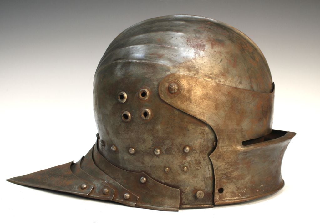 19th-20th Century Antique Italian Armor Steel Sallet Helmet at 1stDibs