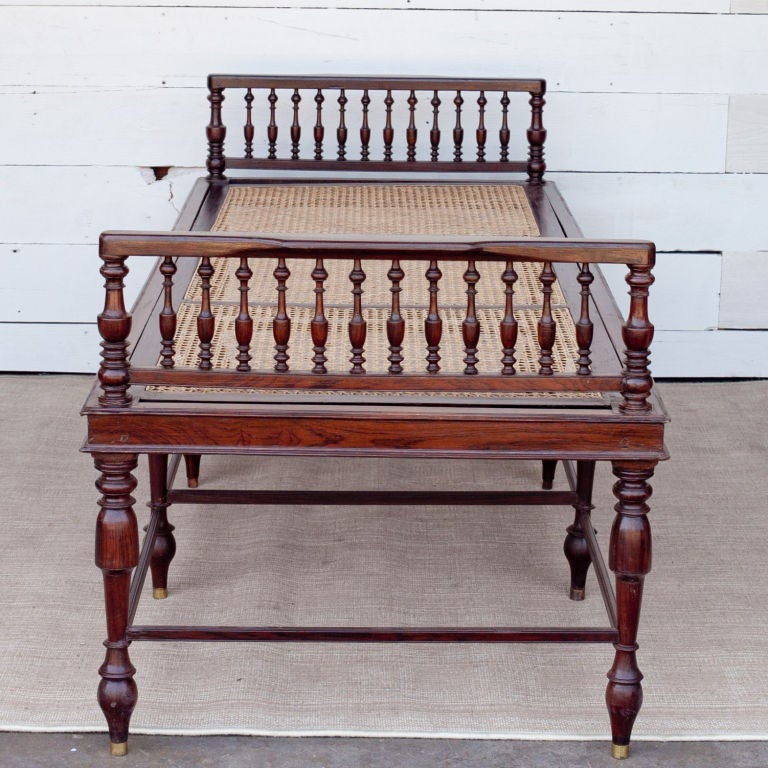 Dutch Colonial Solid Rosewood Day Bed at 1stDibs