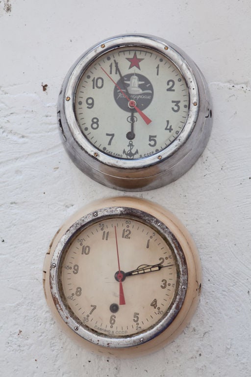 Russian Ship Clocks 2 For Sale at 1stDibs