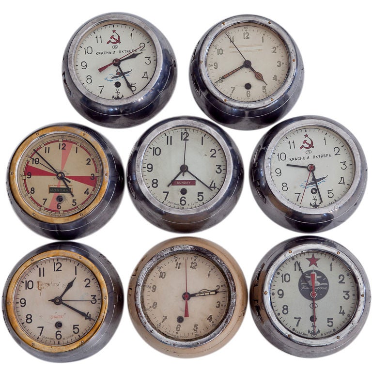 Russian Ship Clocks 2 For Sale at 1stDibs