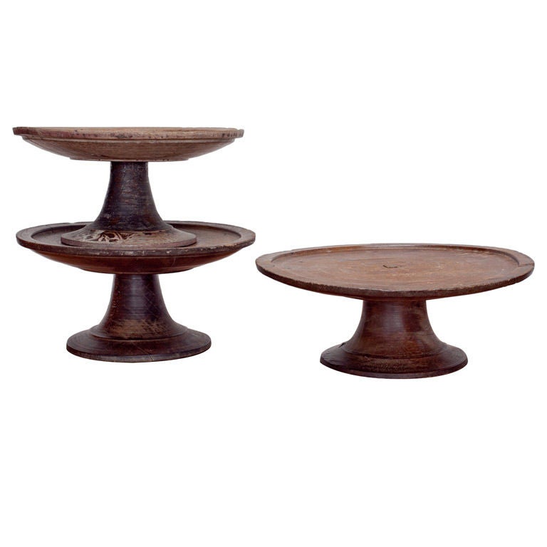 Vintage Balinese Offering Plates For Sale at 1stDibs