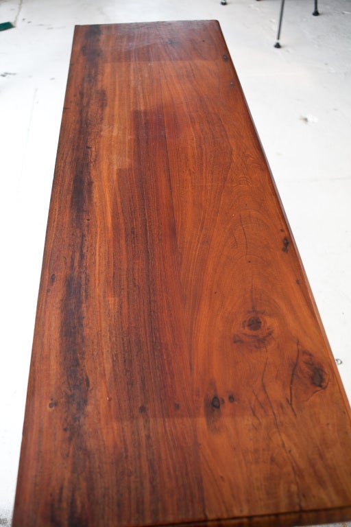 Colonial Jackfruit Wood Console Table For Sale at 1stDibs