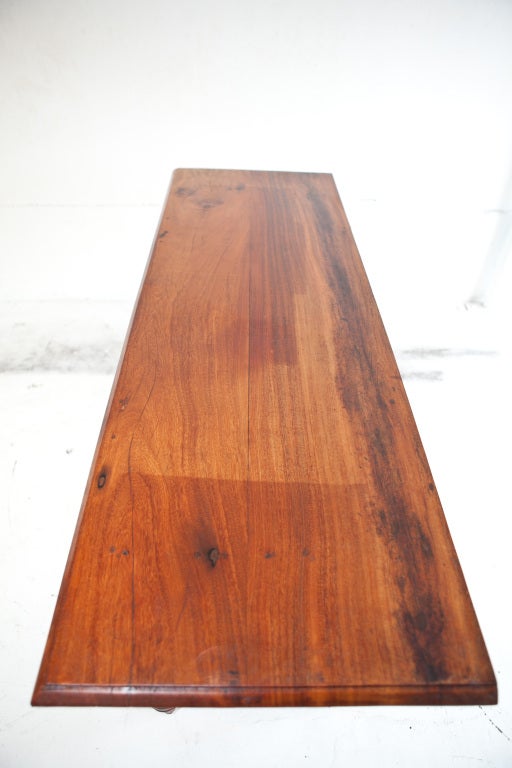 Colonial Jackfruit Wood Console Table For Sale at 1stDibs