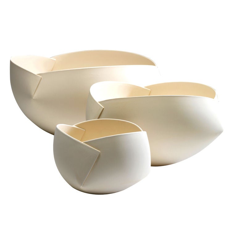Ann Van Hoey Three Bowls at 1stDibs