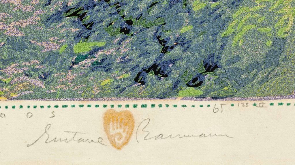 Gustave Baumann Woodcut Circa 1917 For Sale at 1stDibs