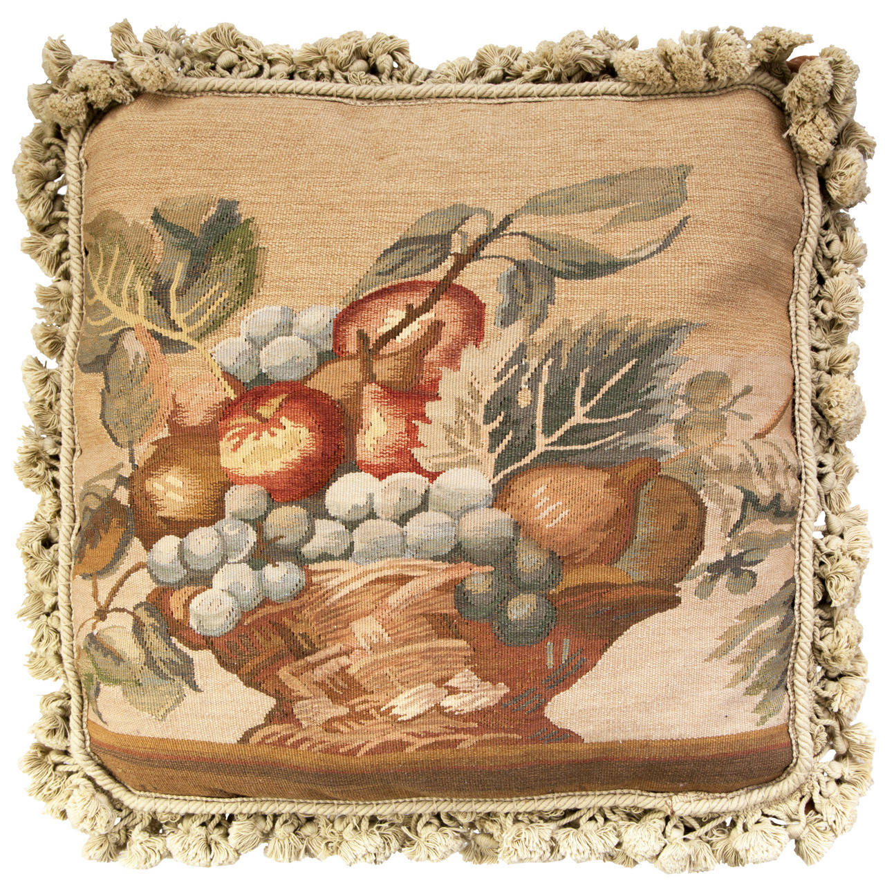 Pair of Jules Pansu Four Japanese Women Tapestry Square Pillows For ...