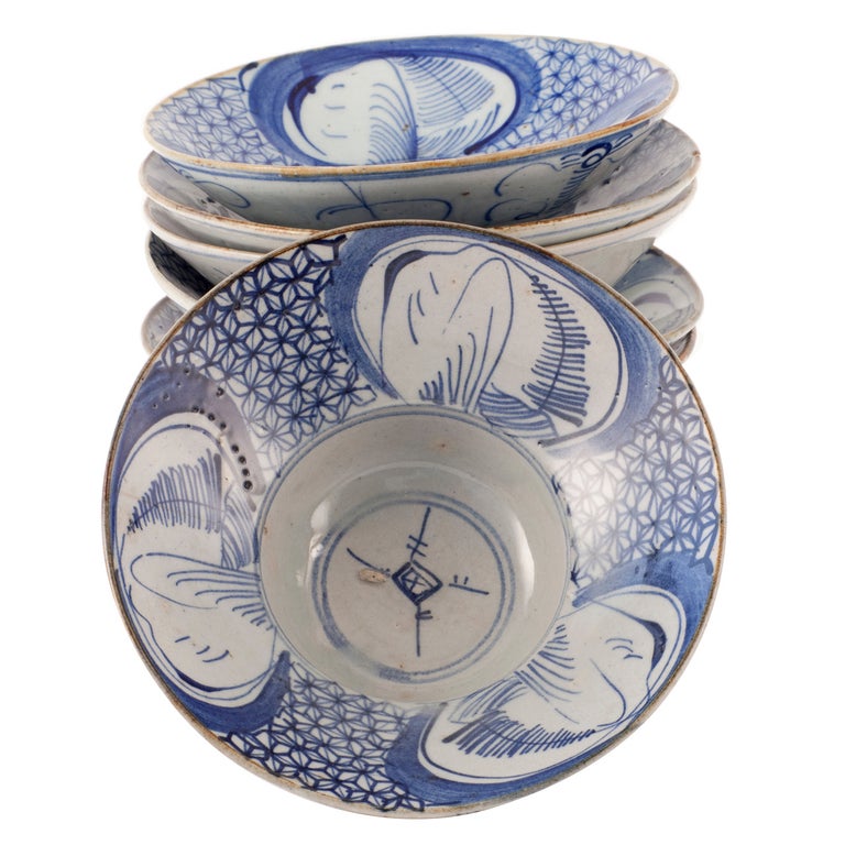 Six Chinese Porcelain Rice Bowls at 1stDibs