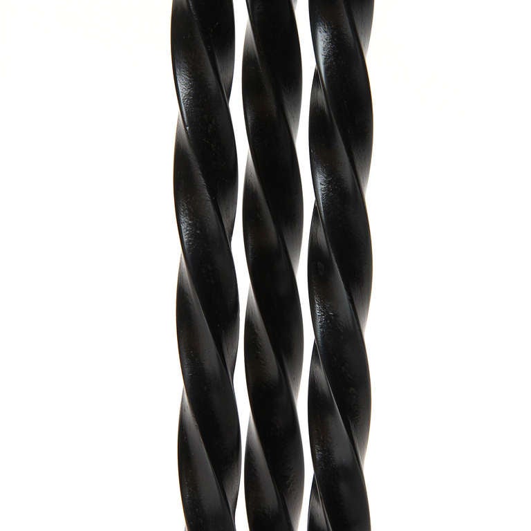 Twisted Iron Fire Tool Set For Sale at 1stDibs